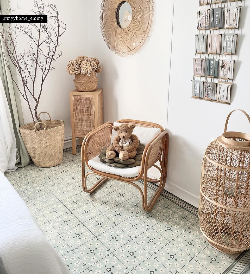 Almond Vinyl Rug - Beija Flor – Beija Flor World