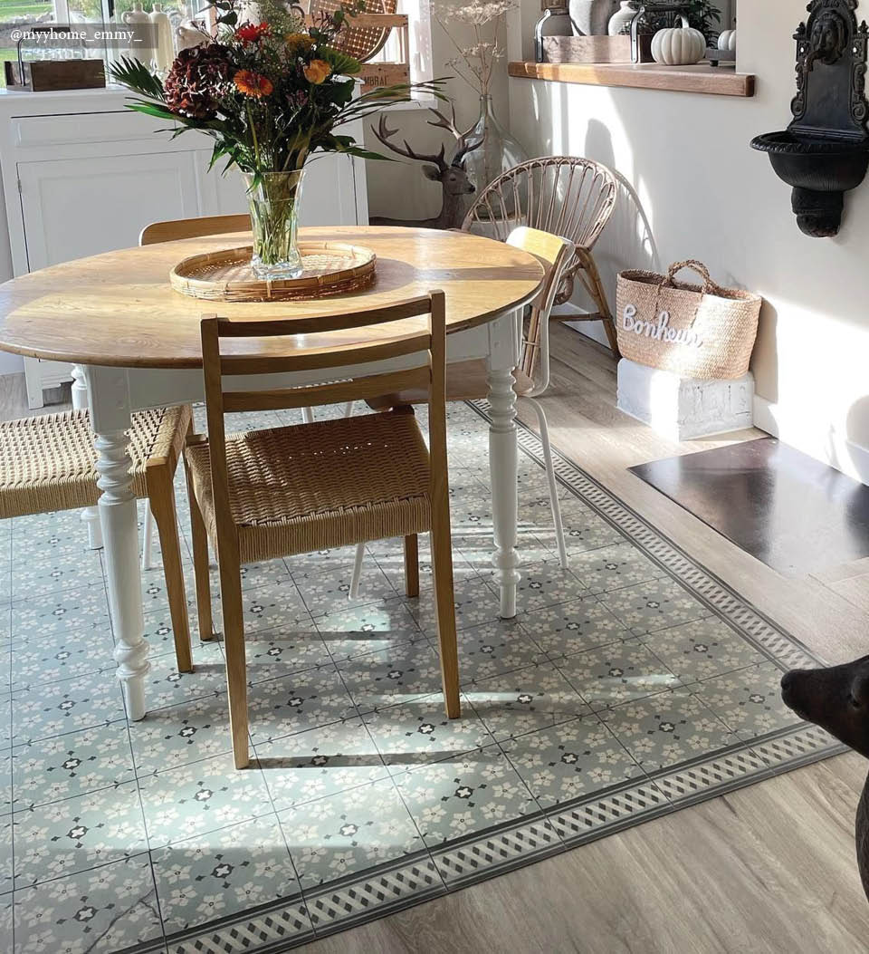 Almond Vinyl Rug - Beija Flor – Beija Flor World