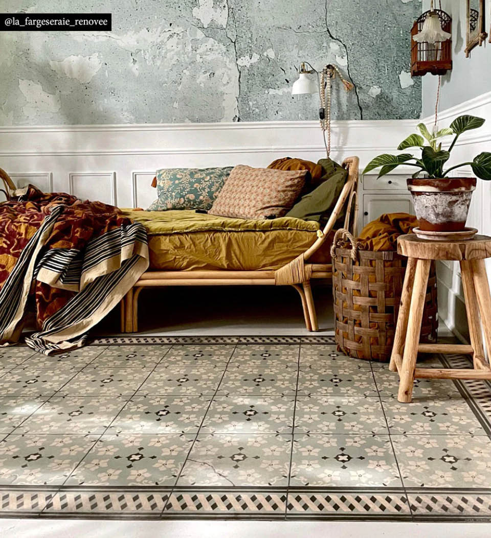 Almond Vinyl Rug - Beija Flor – Beija Flor World