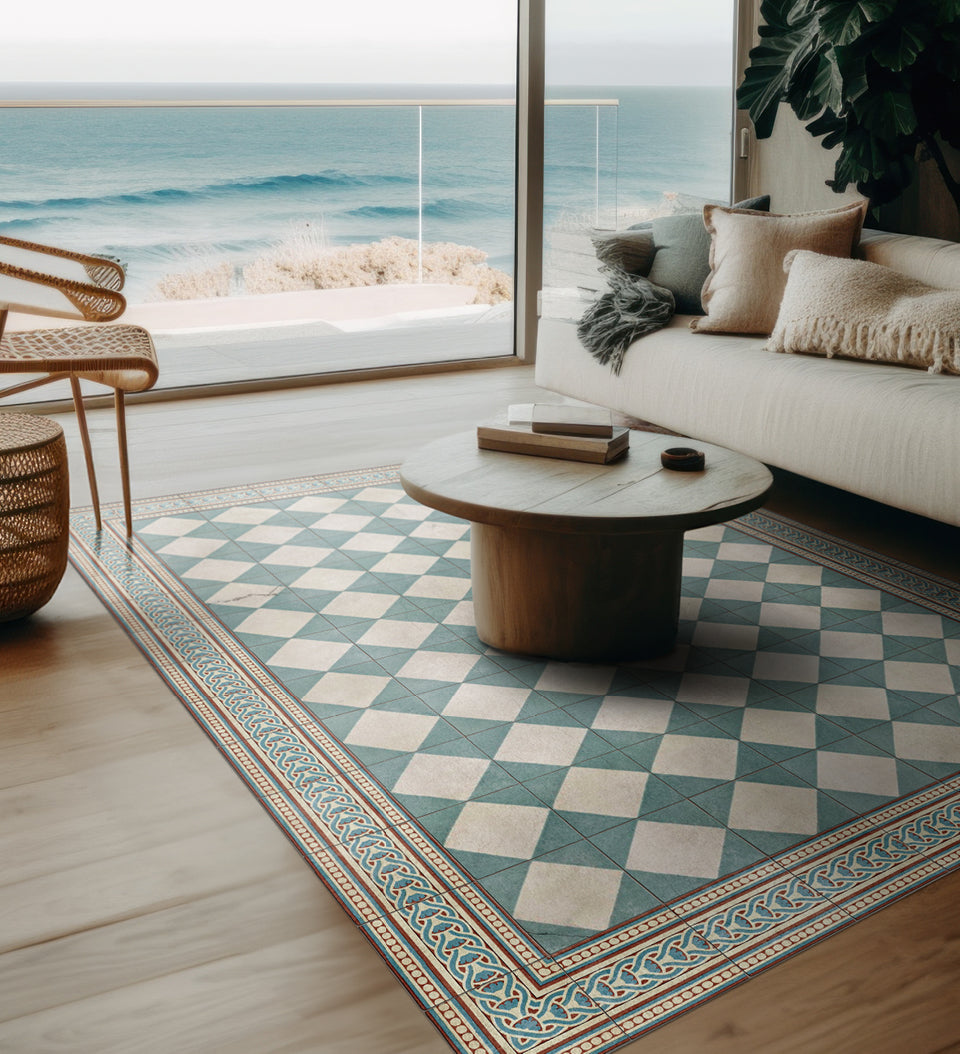 Isabel Antique Vinyl Rug - Beija Flor – Beija Flor World