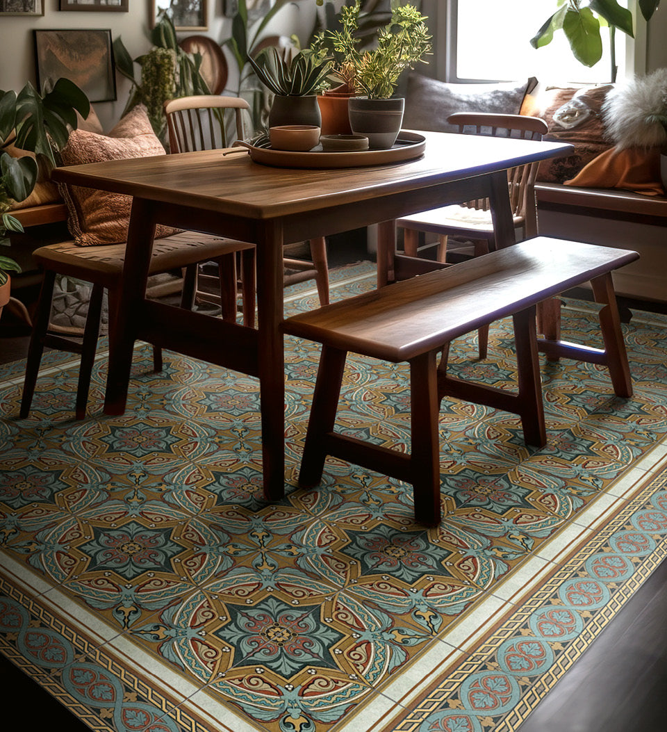 Louise Vinyl Rug - Beija Flor – Beija Flor World
